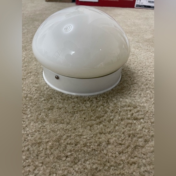 Other | Flush Mount Glass Opal Mushroom Ceiling Light Fixture | Poshmark